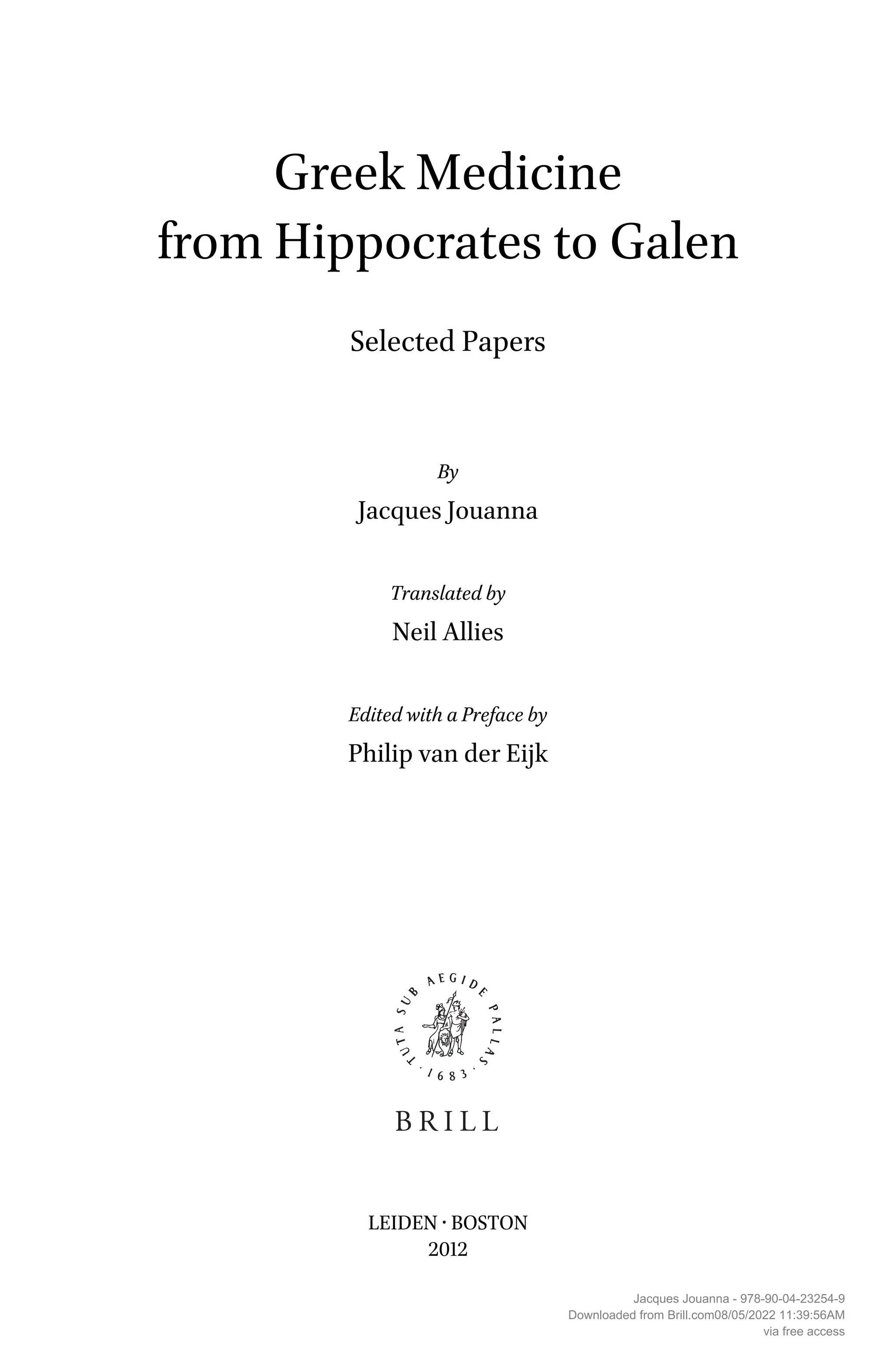 Greek Medicine from Hippocrates to Galen.pdf