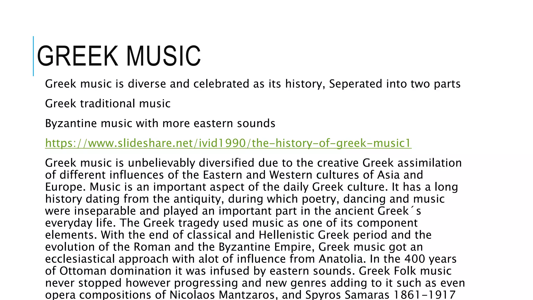 Greek music | PPTX