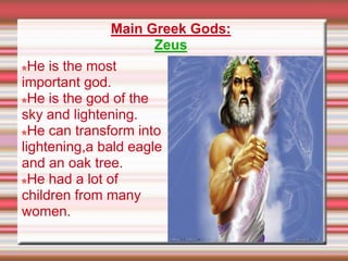 1º ESO. Greek mythology | PPTX