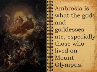 Ambrosia Greek Mythology