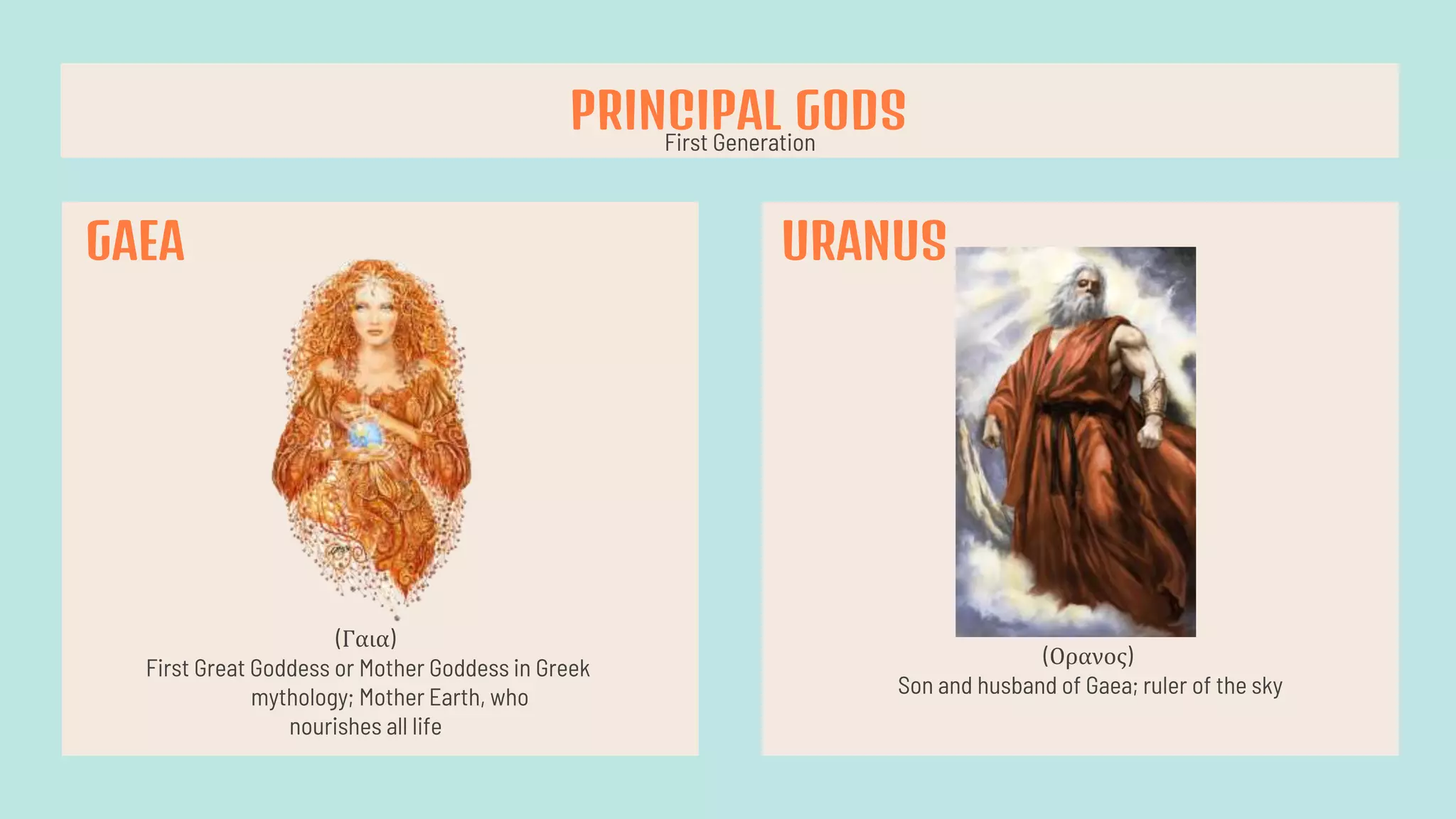 GREEK MYTHOLOGY; The Creation | PPTX