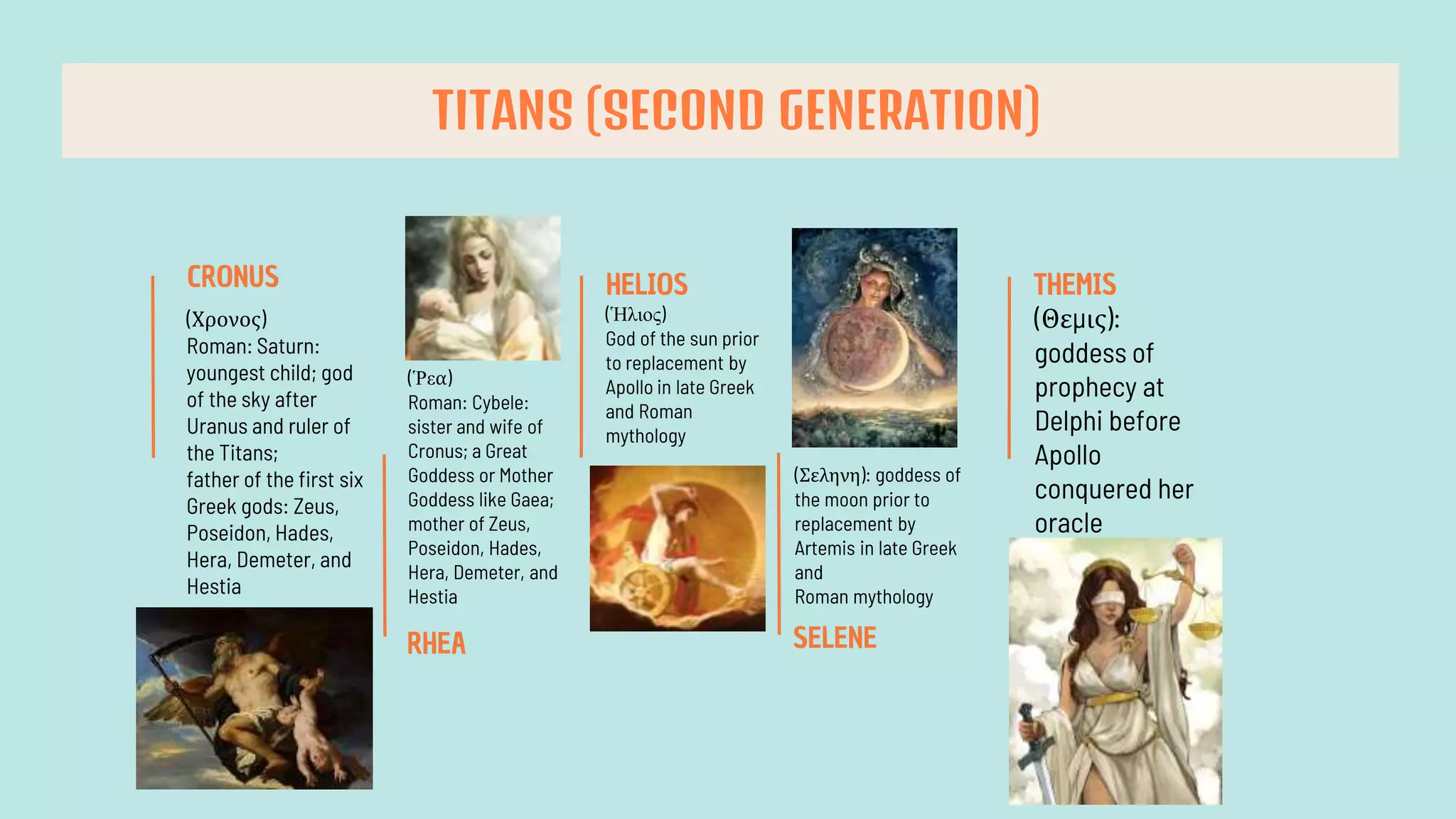 GREEK MYTHOLOGY; The Creation | PPTX