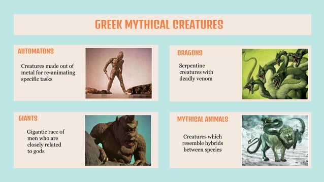GREEK MYTHOLOGY; The Creation | PPTX
