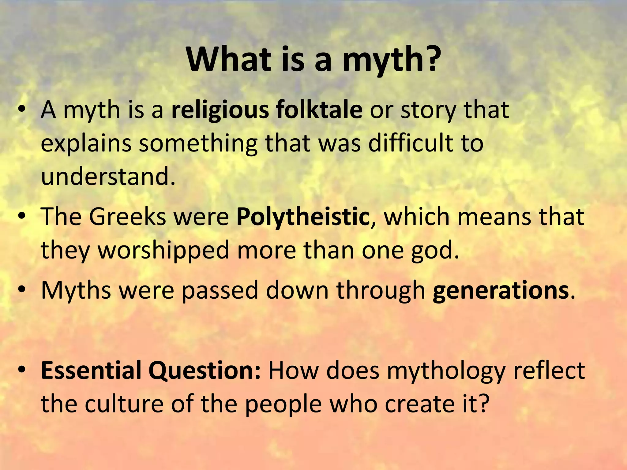 Day 2 Greek mythology | PPTX