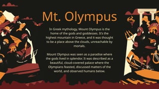 Greek Mythology Gods and Goddesses ELA Presentation in Black, Red, and ...