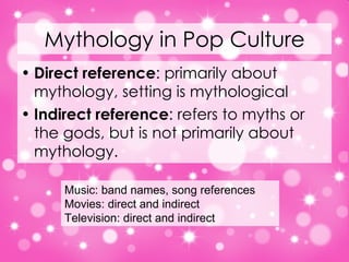 Greek mythology in modern world | PPT