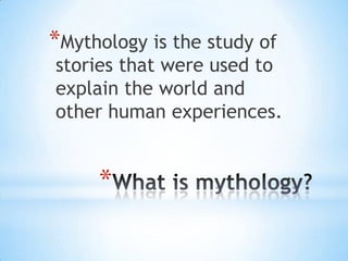 Greek mythology introduction | PPTX