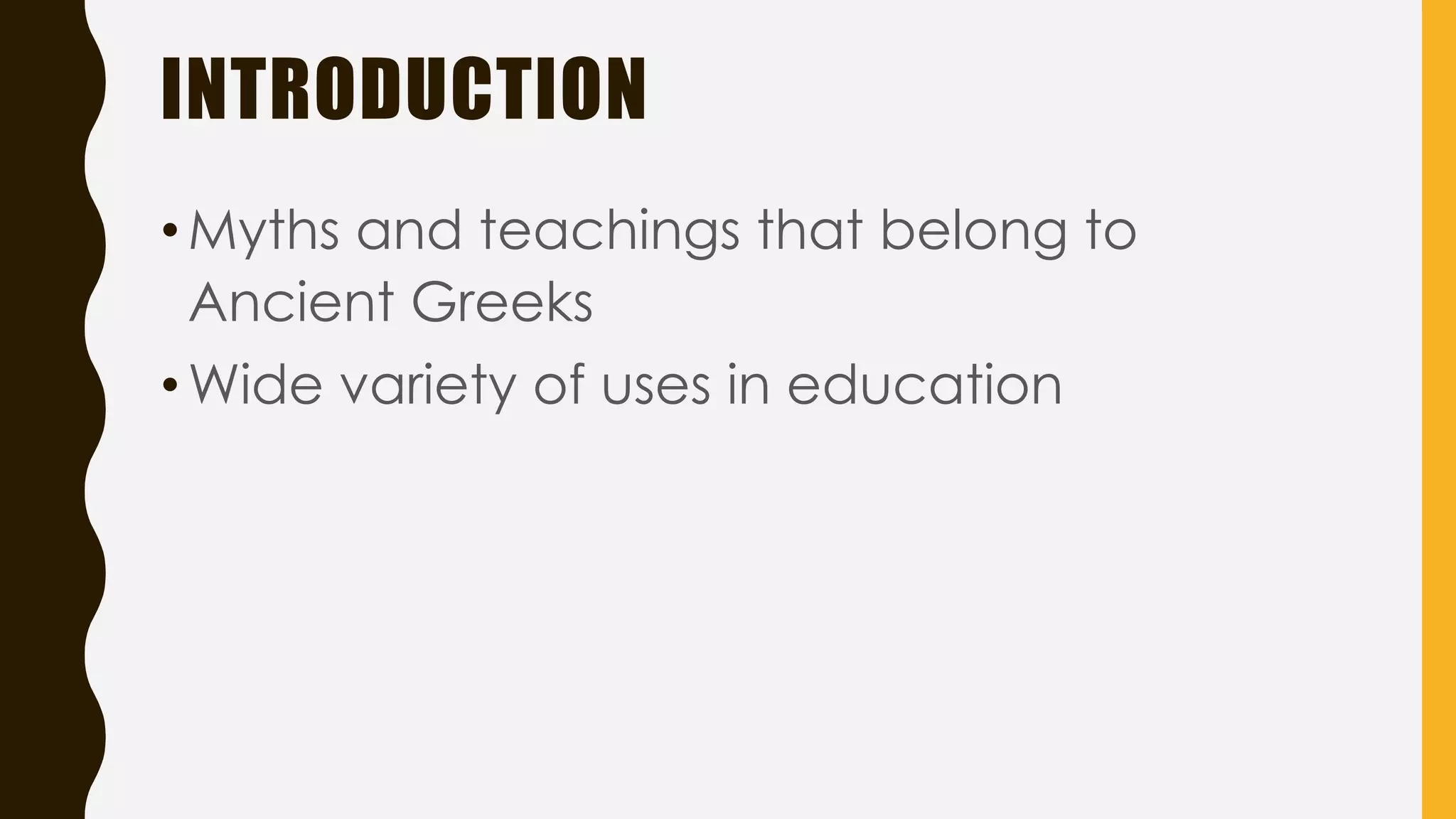 Greek mythology presentation | PPTX