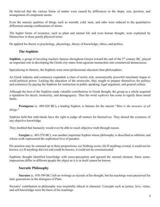 Greek philosophy | PDF