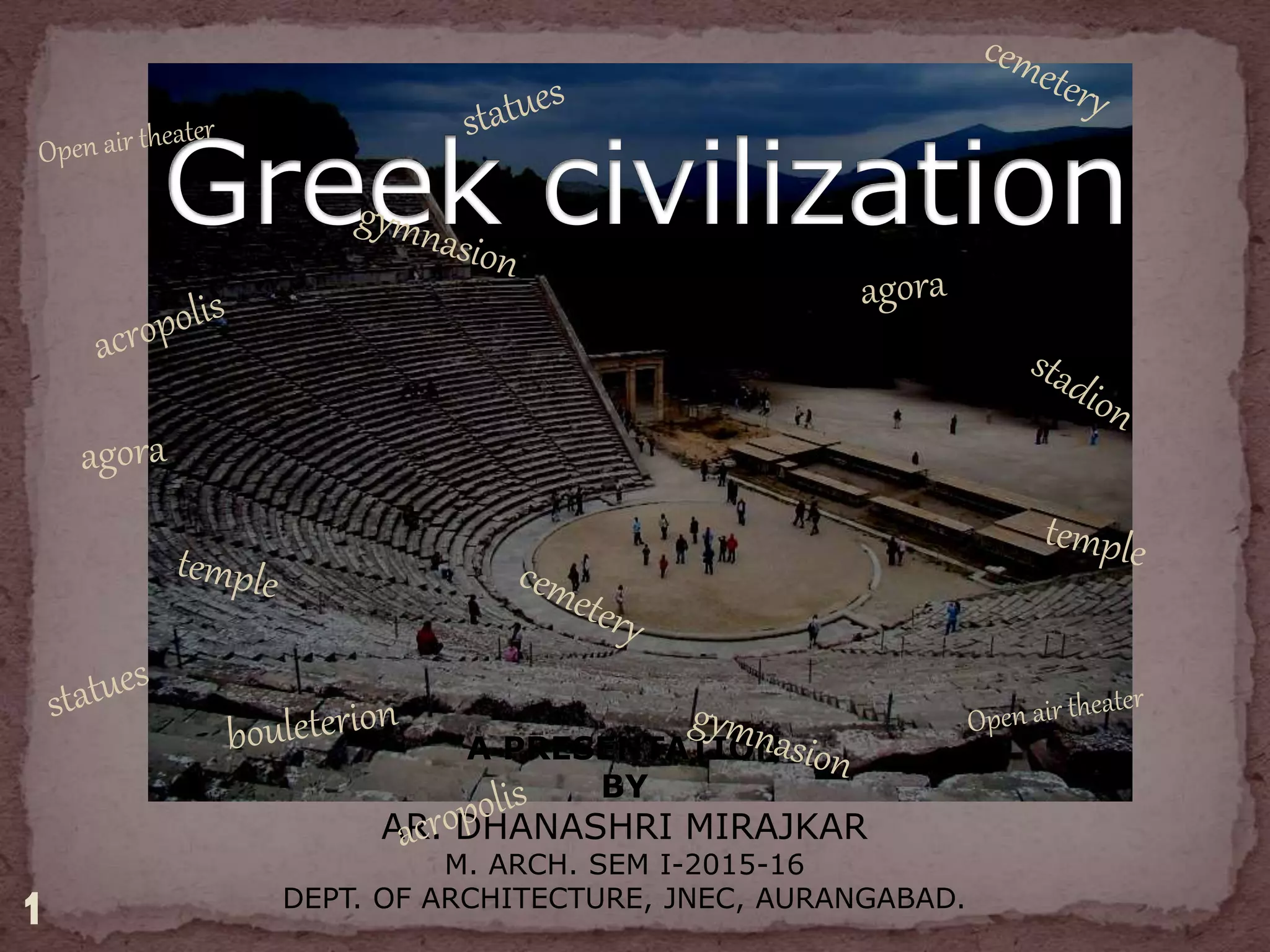 Greek civilization ppt | PPT