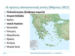Η εξέλιξη της Ελληνικής Επανάστασης 1821-1827 | PPSX