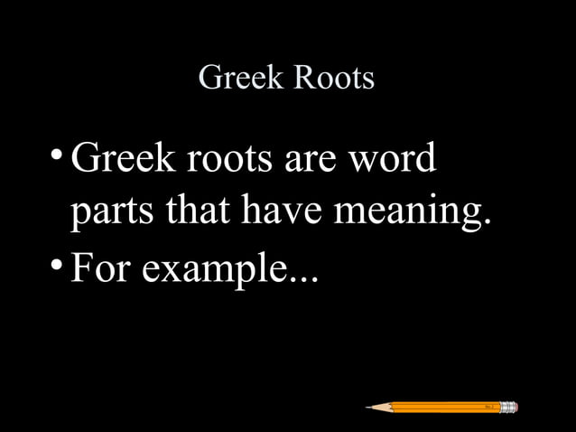 Greek roots intro1 | PPT