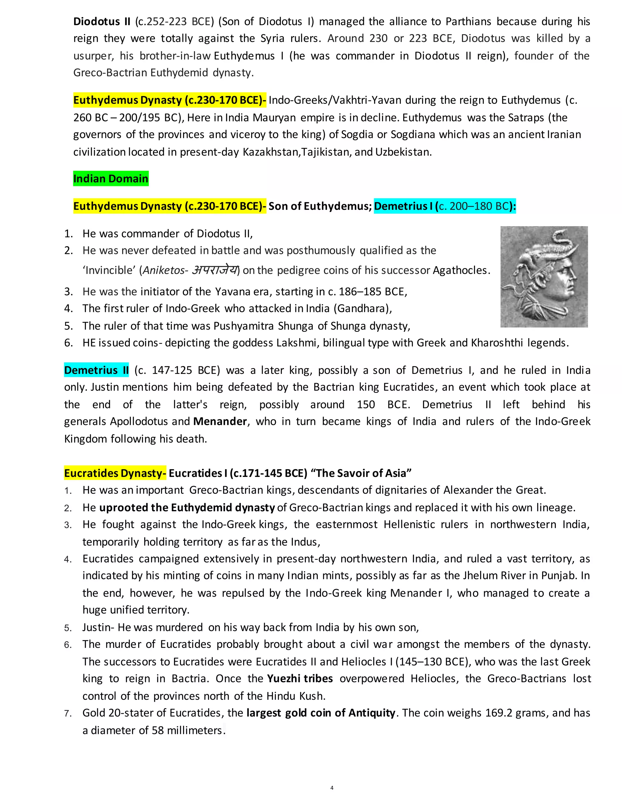 History of Indo-Greeks | DOCX