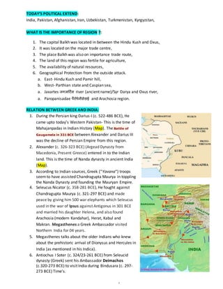 History of Indo-Greeks | DOCX