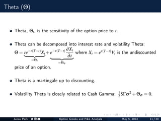 Greeks of Financial Derivatives - Mathematical finance | PDF