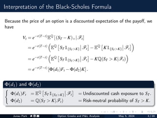 Greeks of Financial Derivatives - Mathematical finance | PDF