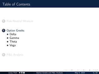 Greeks of Financial Derivatives - Mathematical finance | PDF