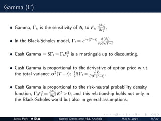Greeks of Financial Derivatives - Mathematical finance | PDF