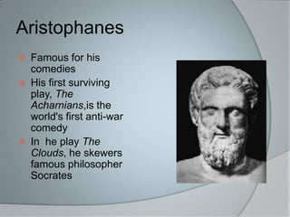 Greek theatre | PPSX | Comedy | Genres