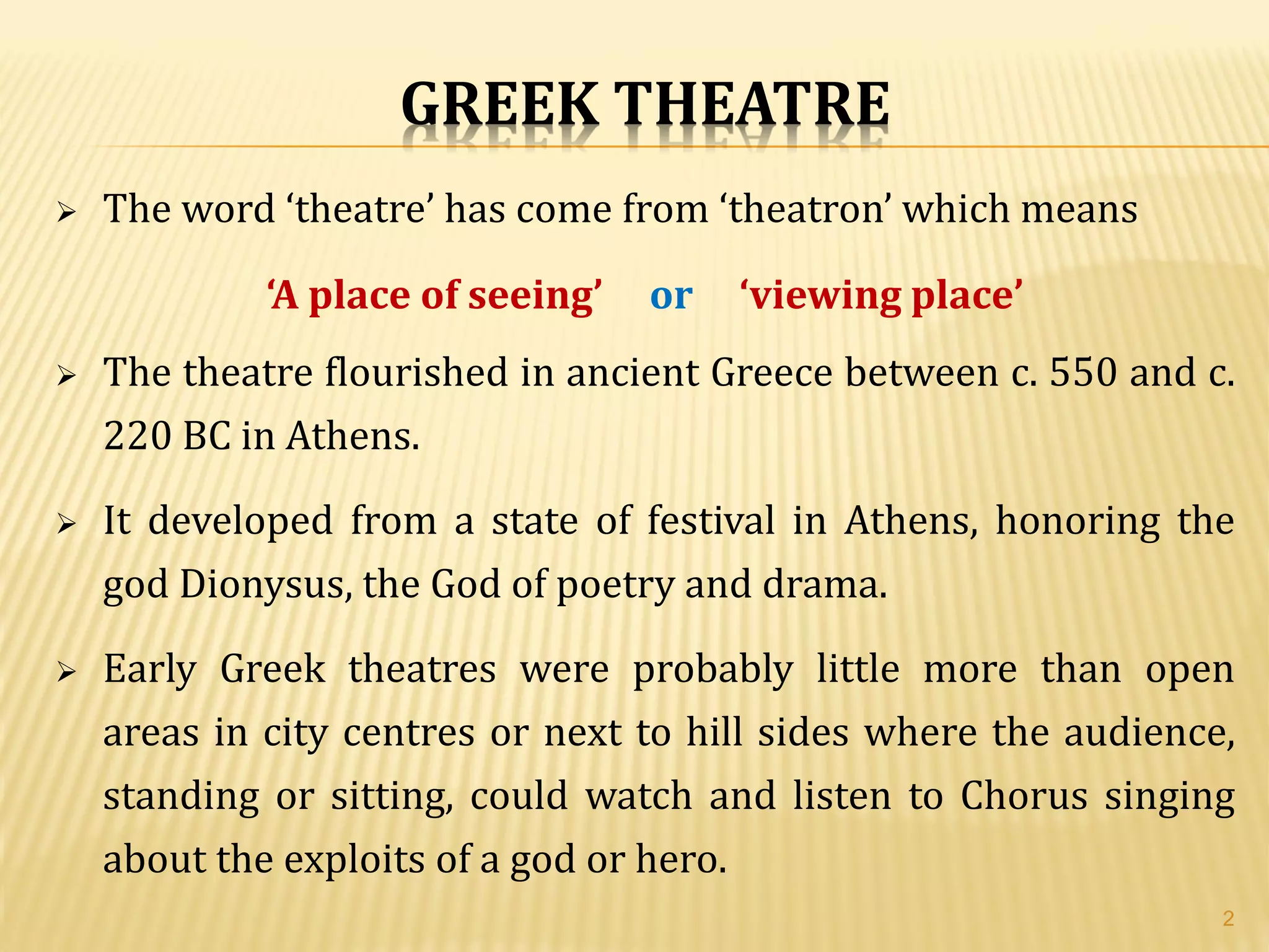 Greek theatre | PDF