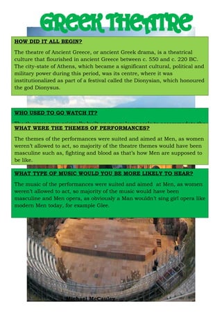 Greek Theatre Research | DOC