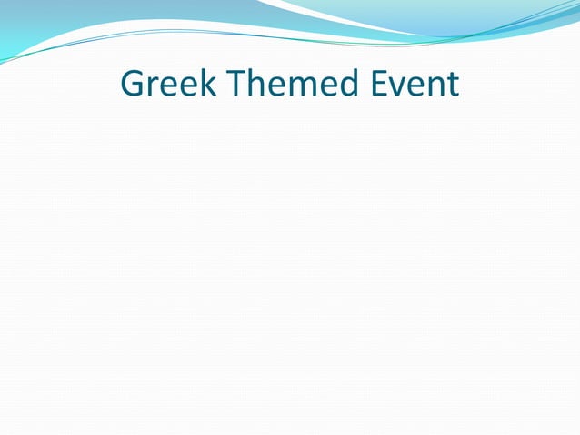 Greek themed event | PPTX
