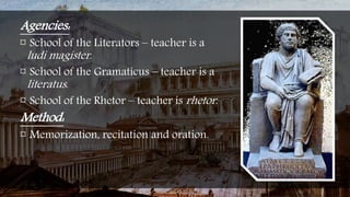 Greek to roman education | PPTX
