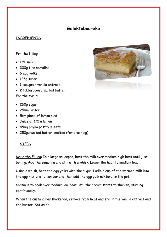 Greek traditional recipes | PDF