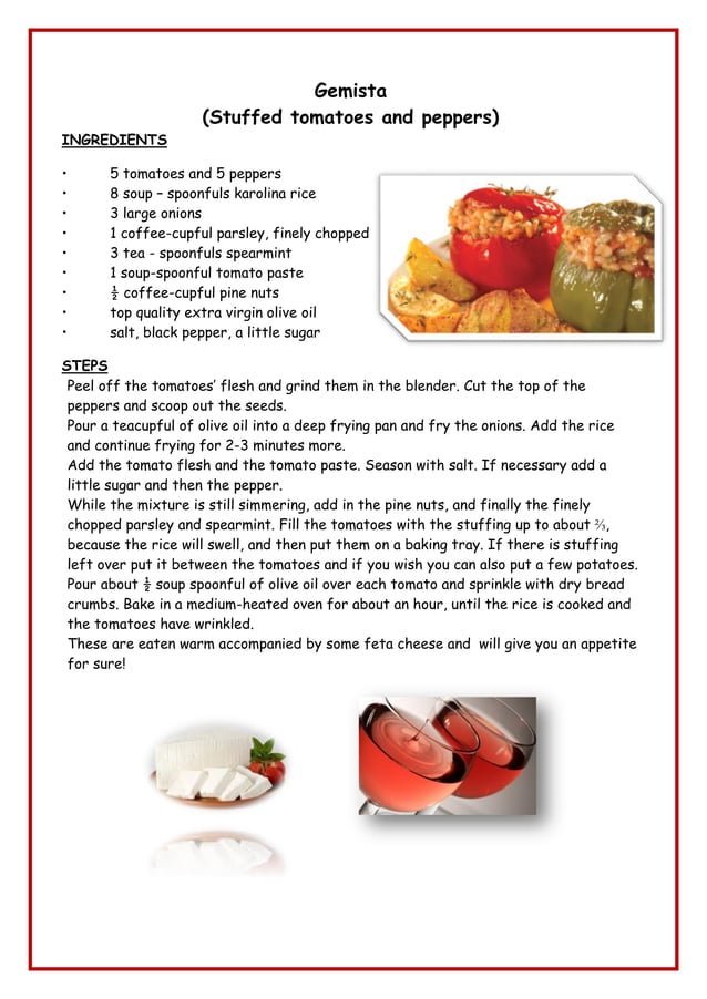 Greek traditional recipes | PDF
