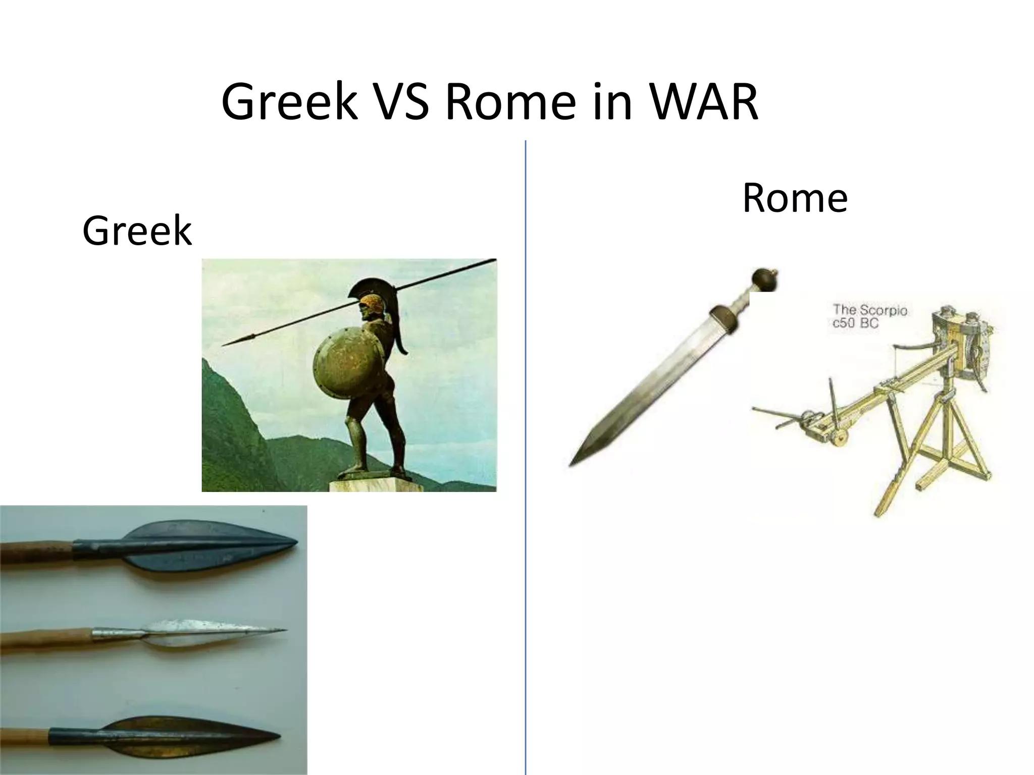 Greek vs rome | PPTX