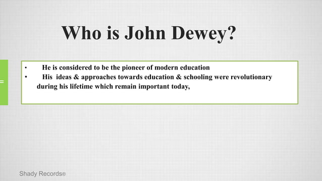 John Dewey | PPT