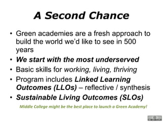 Green Academies – a Second Chance at Education | PPT