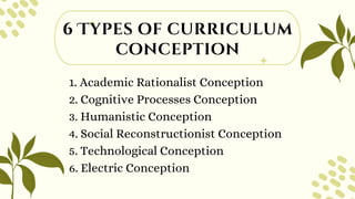 Curriculum Conception (The Teacher and the School Curriculum) | PDF