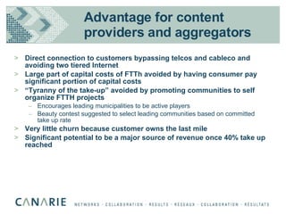 Fiber to the Home business model | PPT