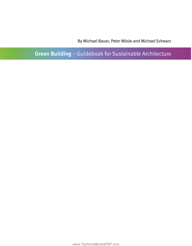 Green building-guidebook-for-sustainable-architecture-pdf | PDF ...