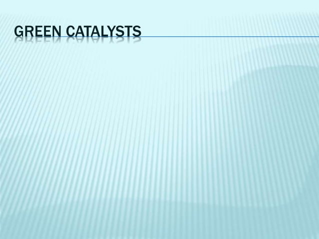 Green chemistry-presentation | PPTX | Chemistry | Science