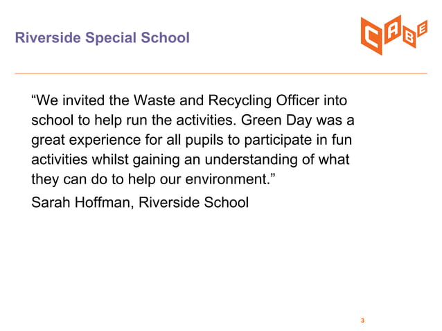 Green Day 2010: Riverside Special School, East Riding of Yorkshire