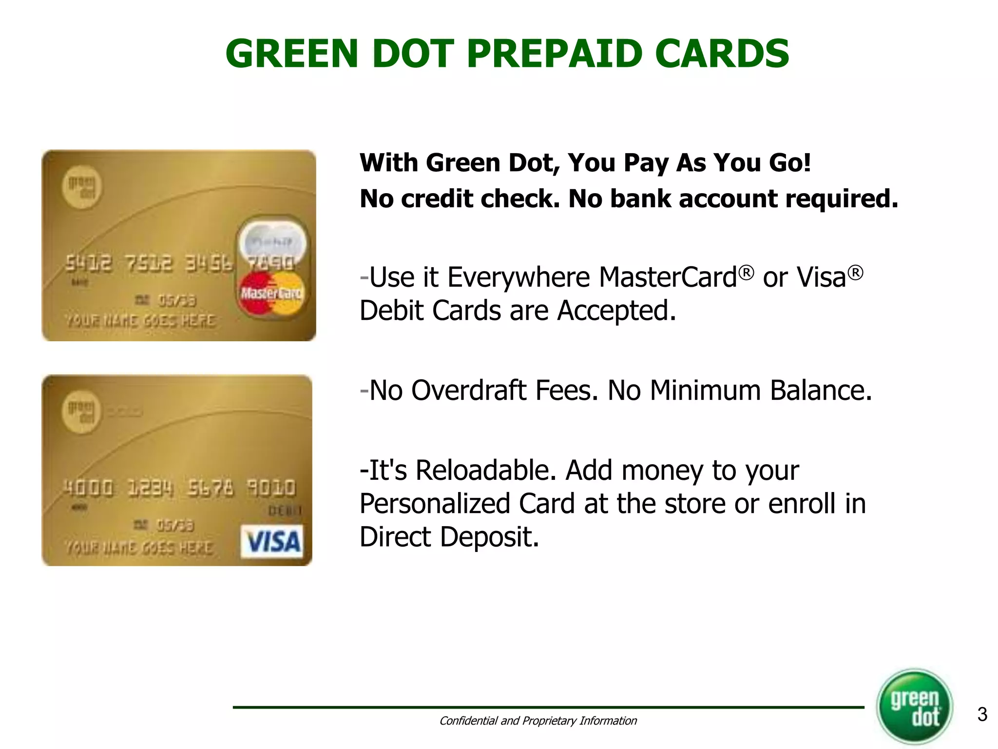 Green Dot Card | PPTX