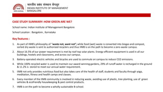 Green-IIMB. BY BV DHOSHI ITS ABOUT GREEN | PDF