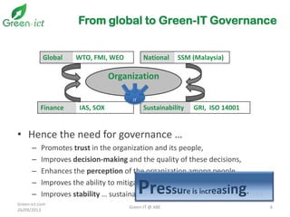 Green it governance @ ABE | PPT