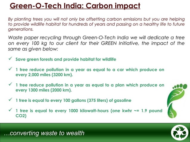 Green o-tech- paper recycling updated | PPT