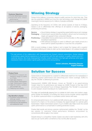 Green packet-wimax-modem-case studies-2012 | PDF