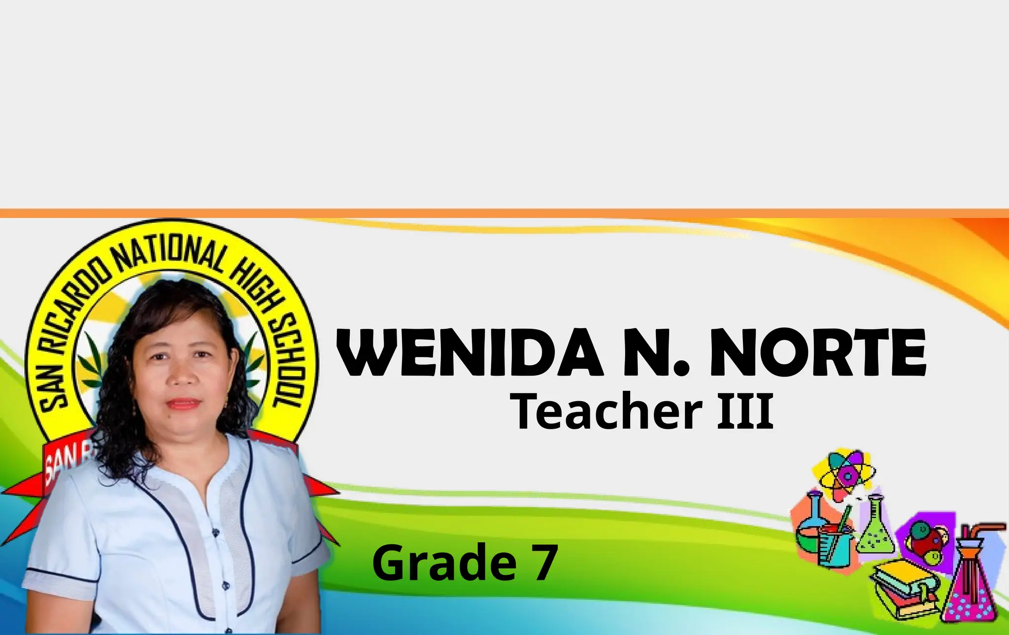 School temporary name tag green theme.pptx