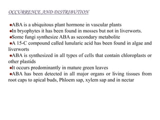 ABA Harmone Regulatory Pathway | PPTX