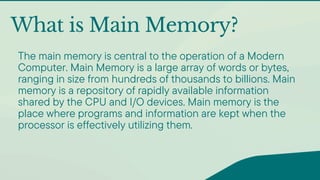Memory management | PDF | Data Storage and Warehousing | Computing