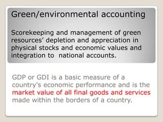 Green Accounting Final | PPTX