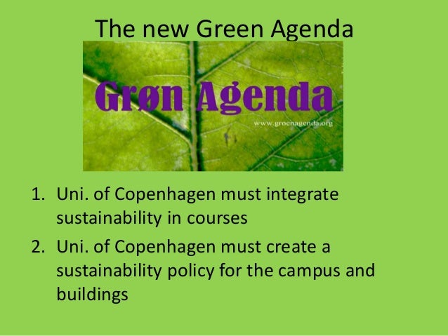 The story of Green Agenda, green group at University of Copenhagen