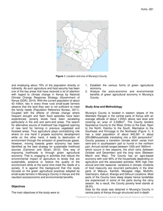 Adapting to green agricultural economy: experiences from small-scale ...