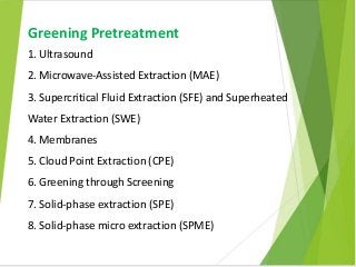 Green analytical chemistry | PPTX
