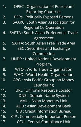 Important Abbreviation ! | PDF